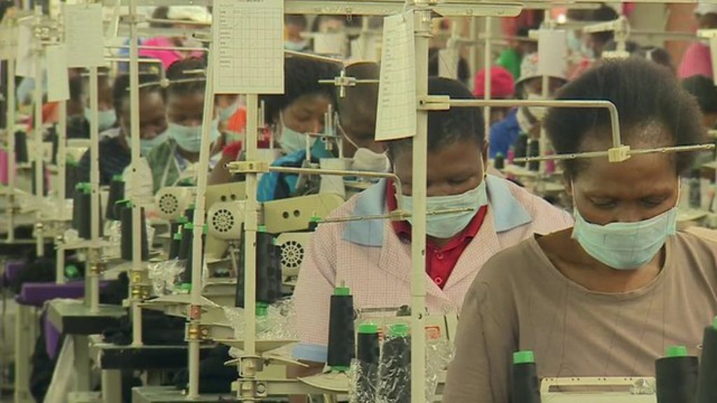 Factory working conditions for women in Lesotho - BBC News