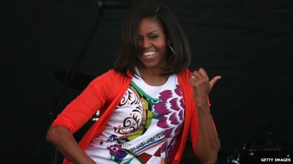 Michelle Obama dances for obesity initiative - BBC News