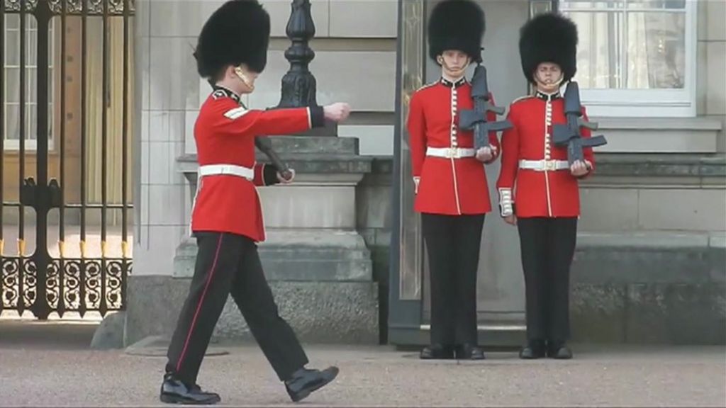 Royal guard takes a tumble - BBC Newsround