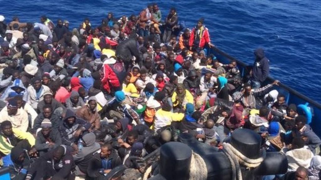 Migrants killed in 'religious clash' on Mediterranean boat - BBC News