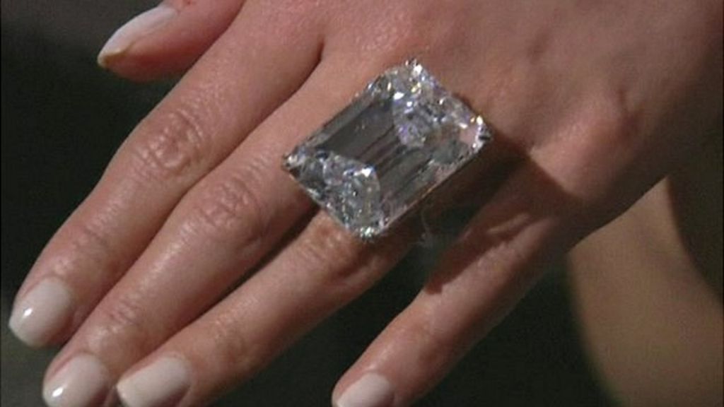 Flawless 100 carat diamond up for auction at Sotheby's - BBC News