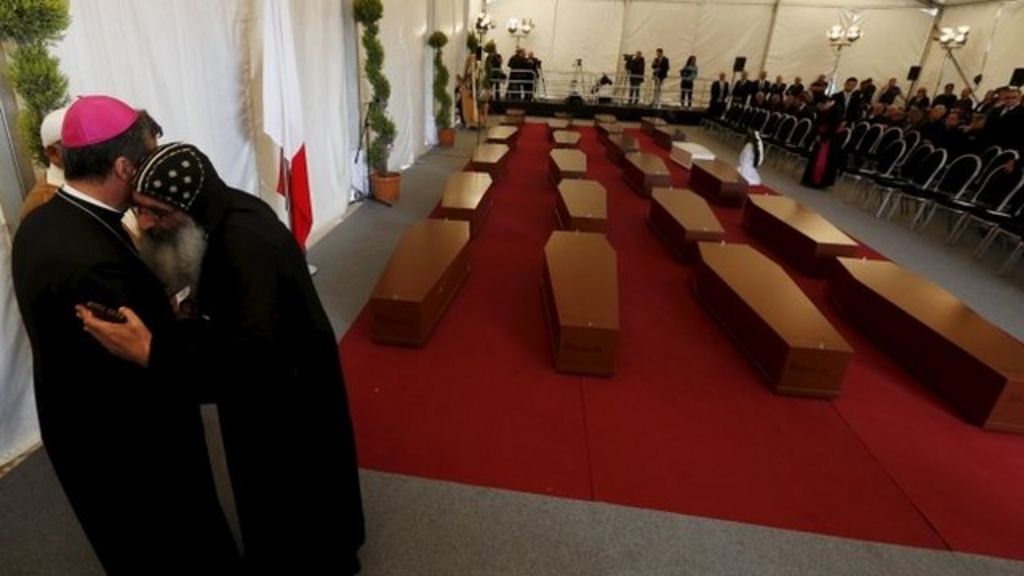 Mediterranean migrants: Funerals held in Malta - BBC News