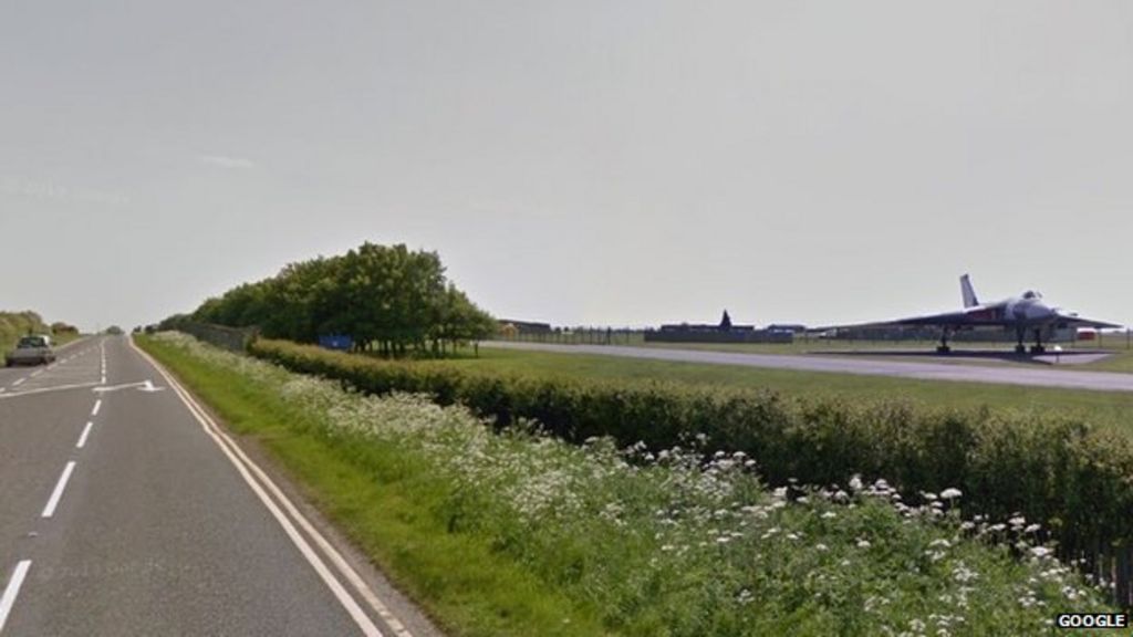 RAF Waddington 'unexploded bomb' was WW2 practice shell - BBC News