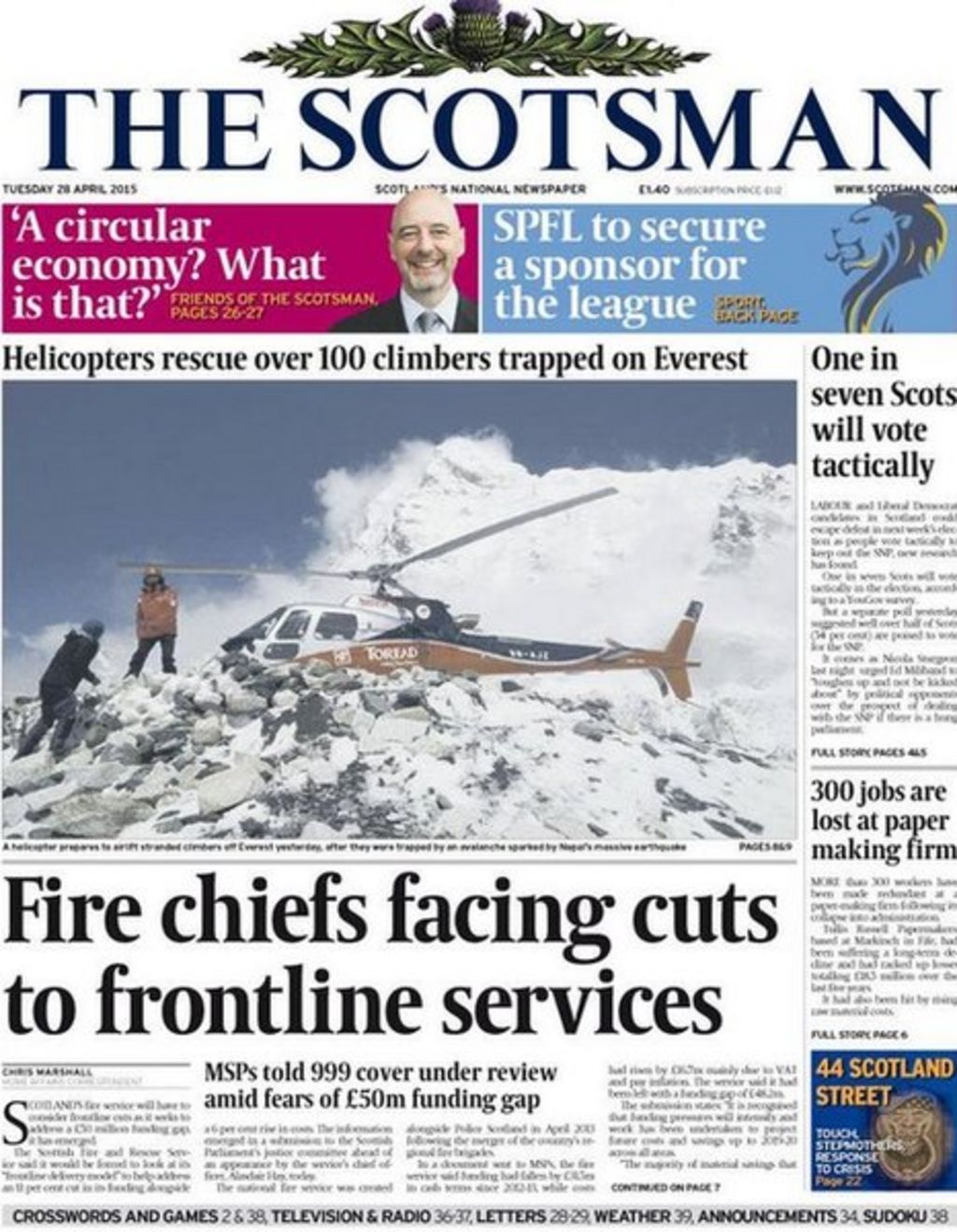 What the Scottish papers say - BBC News