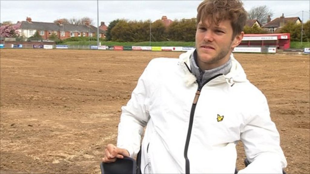 George Dowell: Paralysed footballer rescues Worthing FC - BBC Sport