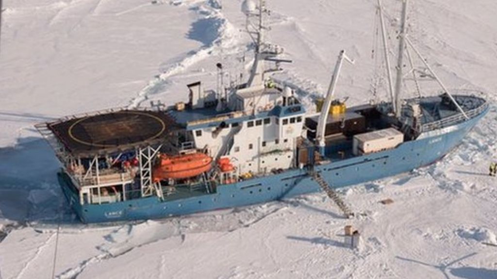 Tour of Norwegian Arctic science ship Lance - BBC News