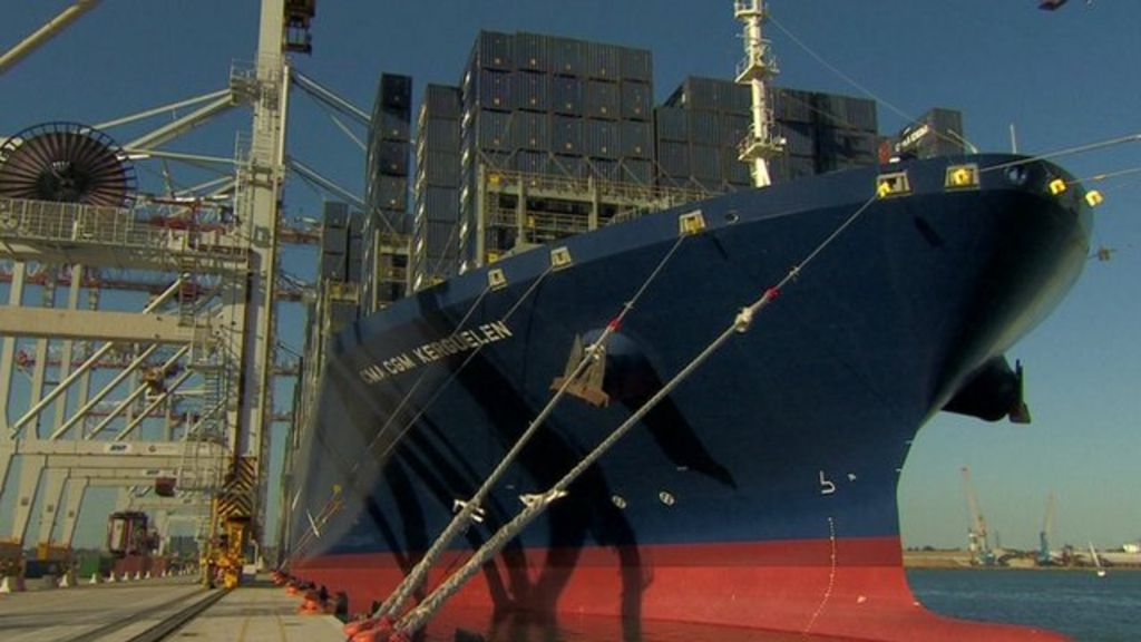 On board one of the world's largest container ships - BBC News