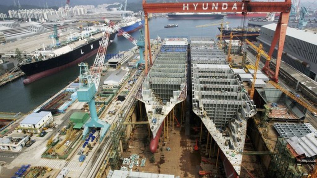 Time lapse Of The World s Largest Shipyard In South Korea BBC News Time lapse Of The World s Largest Shipyard In South Korea BBC News