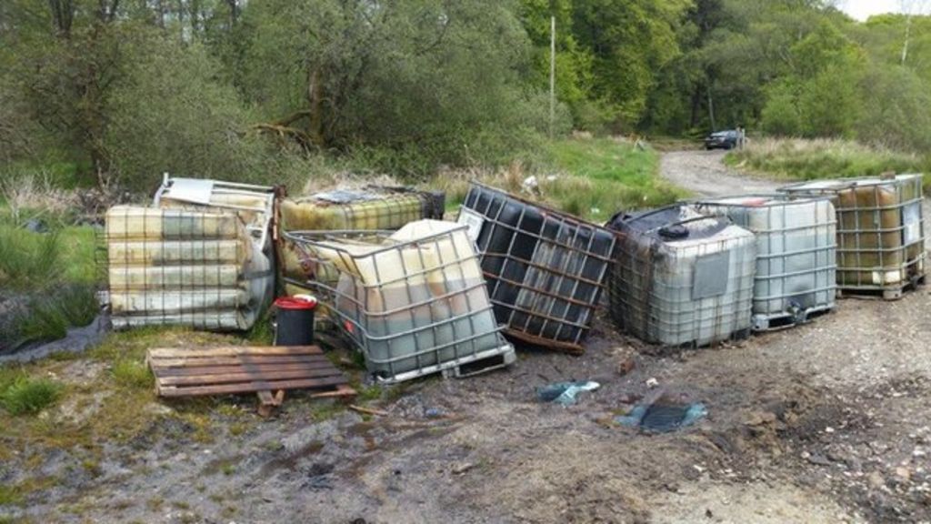 Toxic sludge dumped beside River Ness in Claudy - BBC News