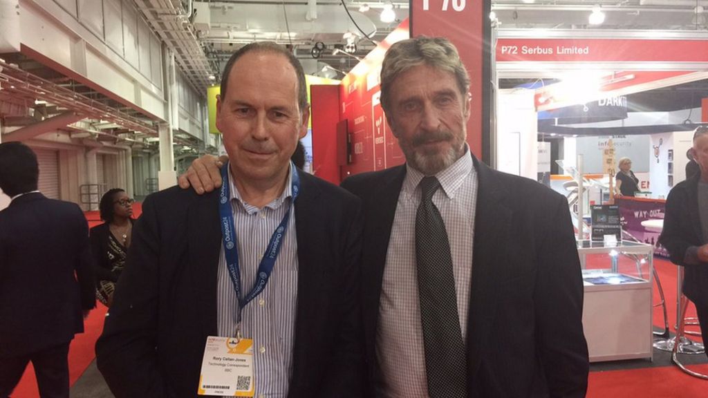 John McAfee meets Rory Cellan-Jones - BBC News