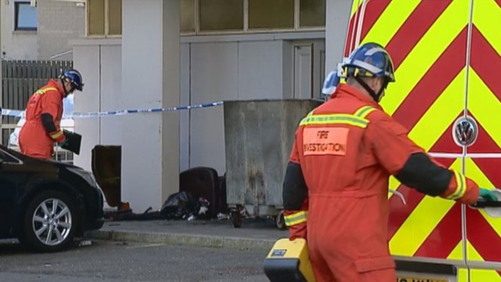 Baby and adults treated after Aberdeen fire - BBC News