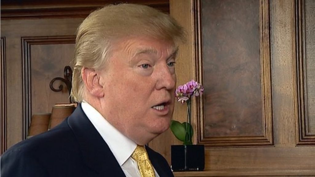 Trump: Scottish Open wants to stay here forever - BBC News
