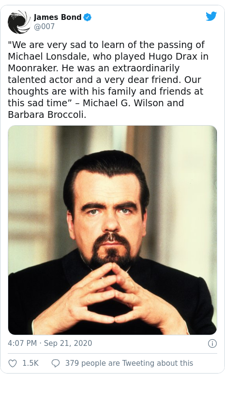 Michael Lonsdale, who played James Bond villain in Moonraker, dies aged ...