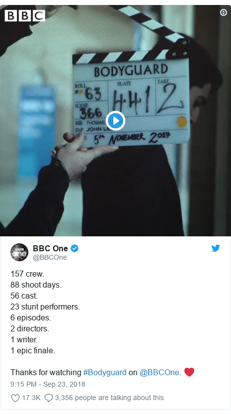 Bodyguard most watched BBC drama since 2008 - BBC News