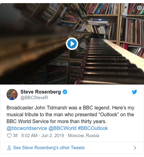 Tributes to BBC World Service broadcaster John Tidmarsh - BBC News