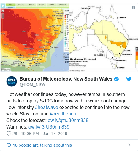 Australia swelters through record-breaking heatwave - BBC News