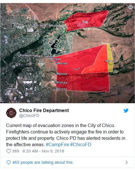 California wildfires: Five dead and more than 150,000 evacuated - BBC News