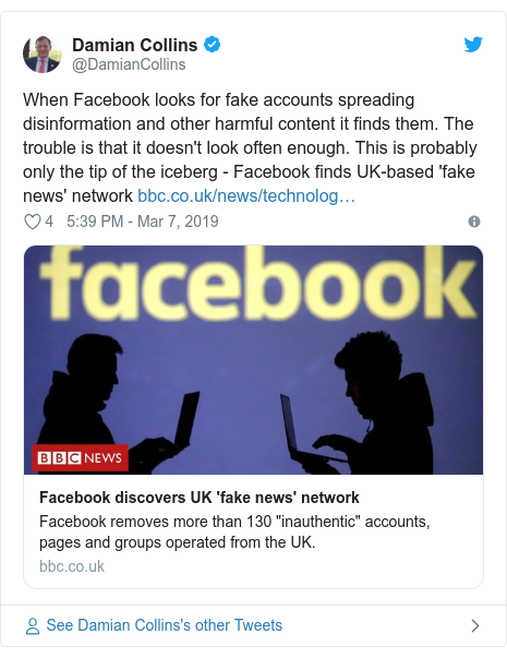 Facebook finds UK-based 'fake news' network - BBC News