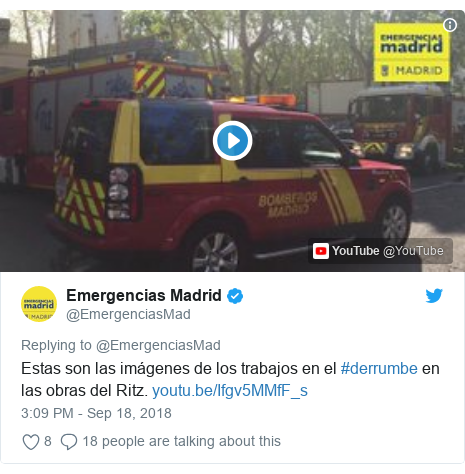 Madrid Ritz: One dead and 11 hurt in scaffolding collapse - BBC News