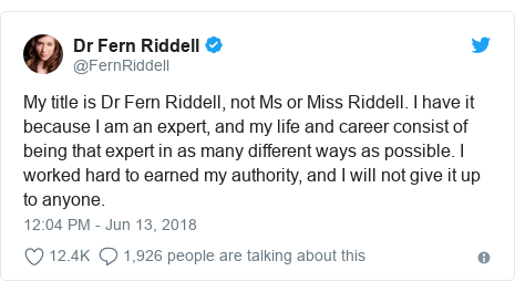 'It's Dr, not Ms,' insists historian - BBC News