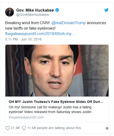 Social media raises eyebrow at Trudeau - then lowers it - BBC News