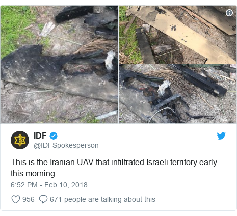 Iranian drone was sent to Israel 'to attack' - BBC News