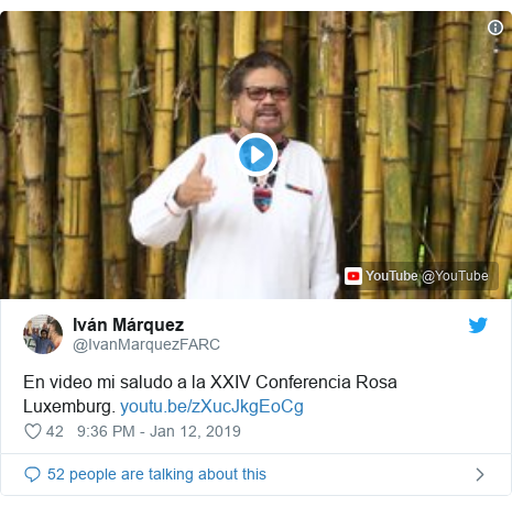 Colombia: Missing Farc leader Iván Márquez re-appears on video - BBC News