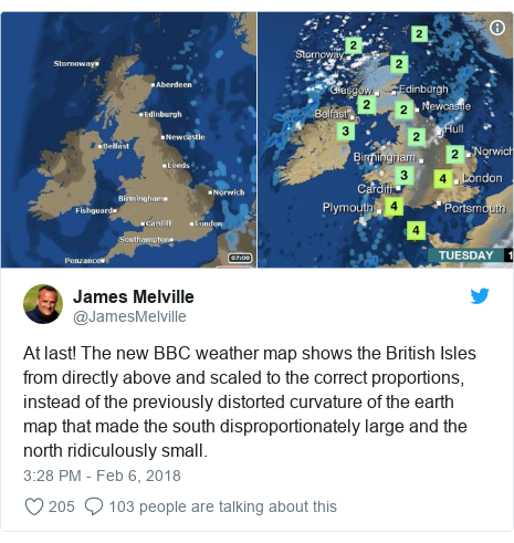 BBC Weather redesign - viewers hail 'Scotland's return' - BBC News
