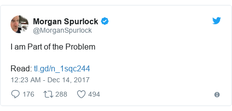 Film-maker Morgan Spurlock confesses to sexual misconduct - BBC News