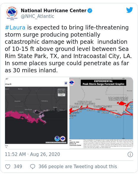Hurricane Laura: Storm approaching US 'potentially catastrophic' - BBC News