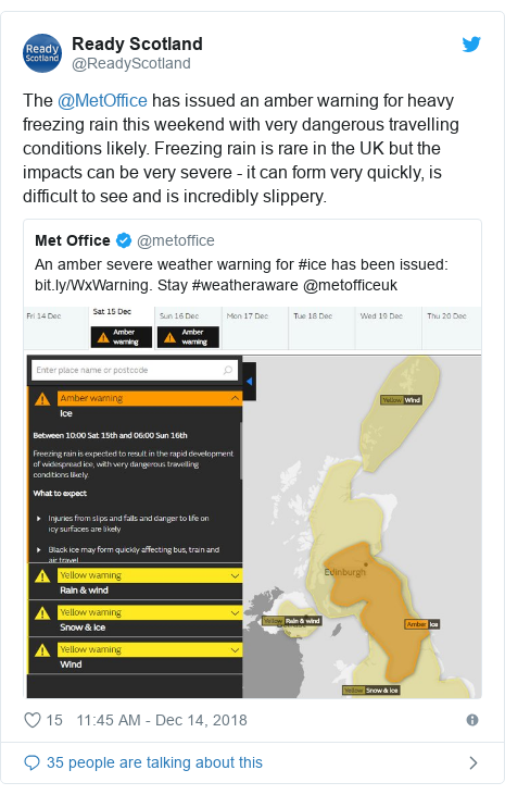 Warning of heavy snow and ice for Scotland - BBC News