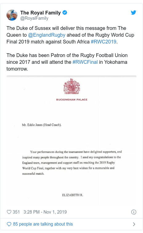 Rugby World Cup final: England fans gear up for South Africa clash ...