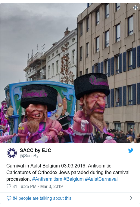 Belgium anti-Semitism row over stereotyped Jews in carnival float - BBC ...