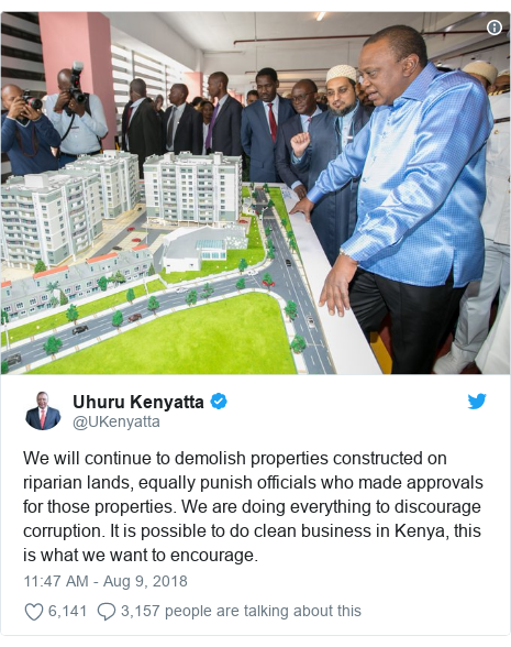 Kenya tears down 'illegal' upmarket mall - BBC News