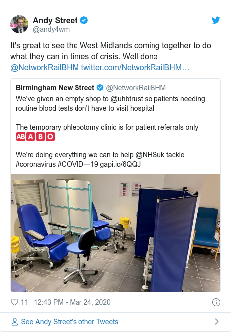 NHS blood test service at Birmingham New Street station - BBC News