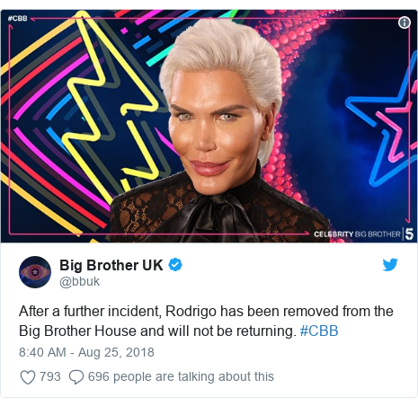 Rodrigo Alves removed from the Big Brother house - BBC News