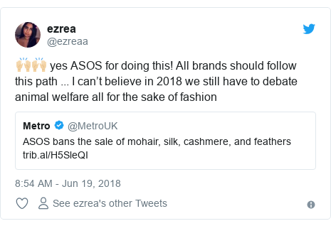 Asos to ban silk, cashmere and mohair from its website - BBC News