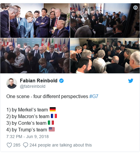 Trump at G7: Who's who in Merkel's photo? - BBC News