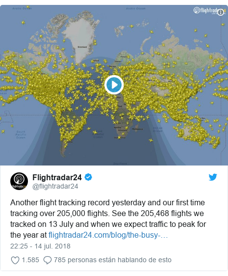 Los mapas que muestran los niveles récord de tráfico aéreo (y los ...
