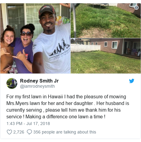 Lawn mower man: Rodney Smith Jr completes 50 states challenge - BBC News