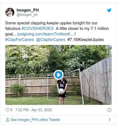 Coronavirus: Ten-year-old footballer aims for 7.1m keepy-uppies - BBC News