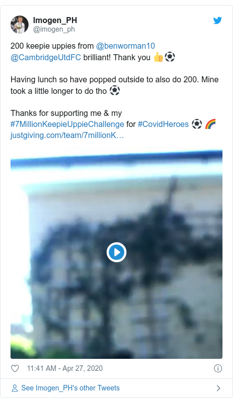 Coronavirus: Ten-year-old footballer aims for 7.1m keepy-uppies - BBC News