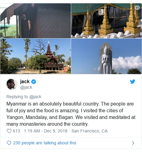 Twitter CEO Jack Dorsey criticised for 'tone deaf' Myanmar tweets - BBC ...