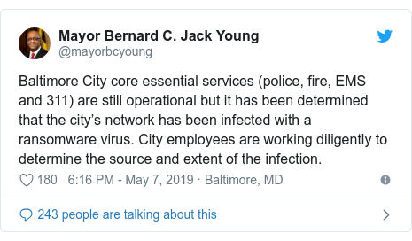Baltimore government held hostage by hackers' ransomware - BBC News