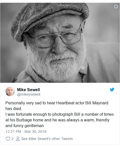 Heartbeat actor Bill Maynard dies at 89 - BBC News