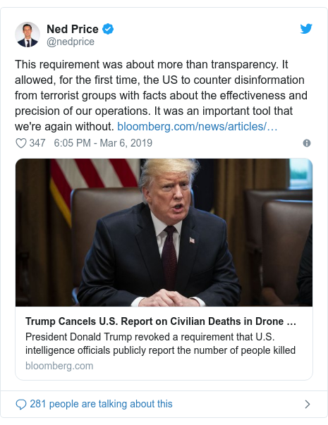Trump revokes Obama rule on reporting drone strike deaths - BBC News