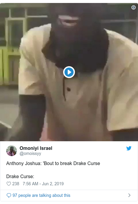 Anthony Joshua: Drake curse blamed for defeat by Andy Ruiz Jr - BBC News