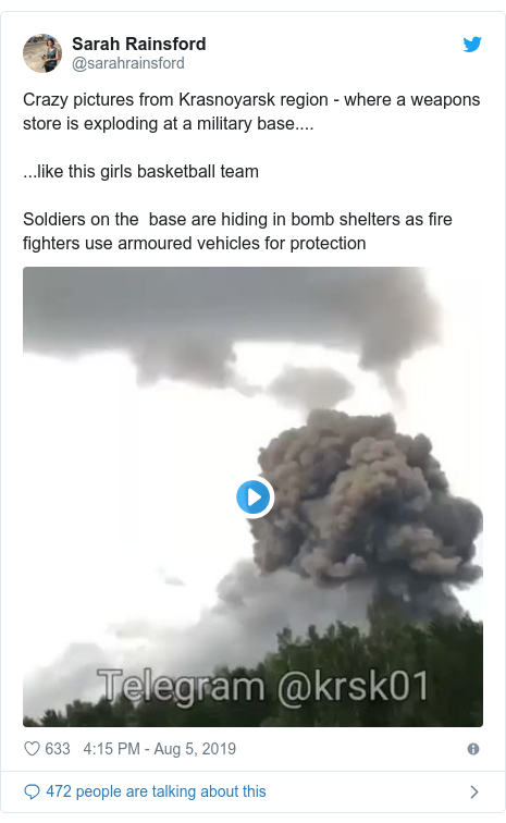 Russia arms dump fire: Huge blaze in Siberia extinguished - BBC News