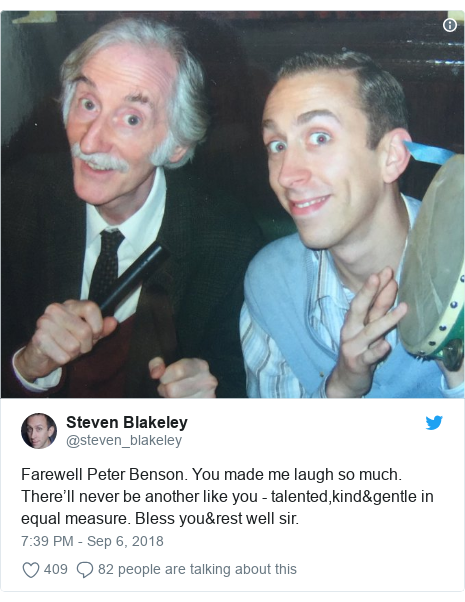 Heartbeat and Blackadder actor Peter Benson dies - BBC News