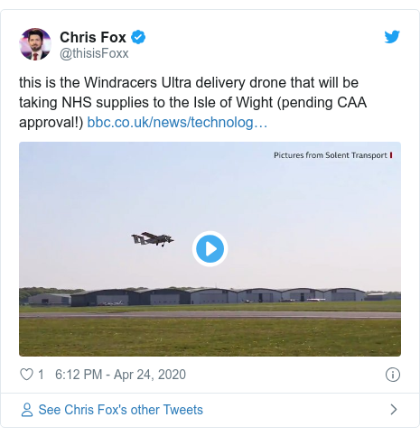 Coronavirus: Drones to deliver NHS supplies to Isle of Wight - BBC News